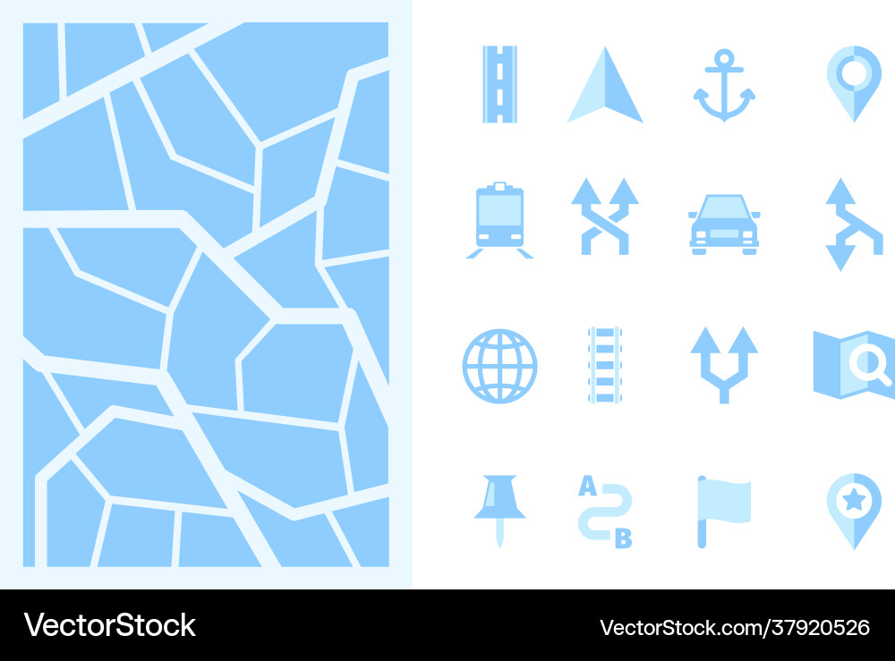 Navigation road direction signs arrows point Vector Image