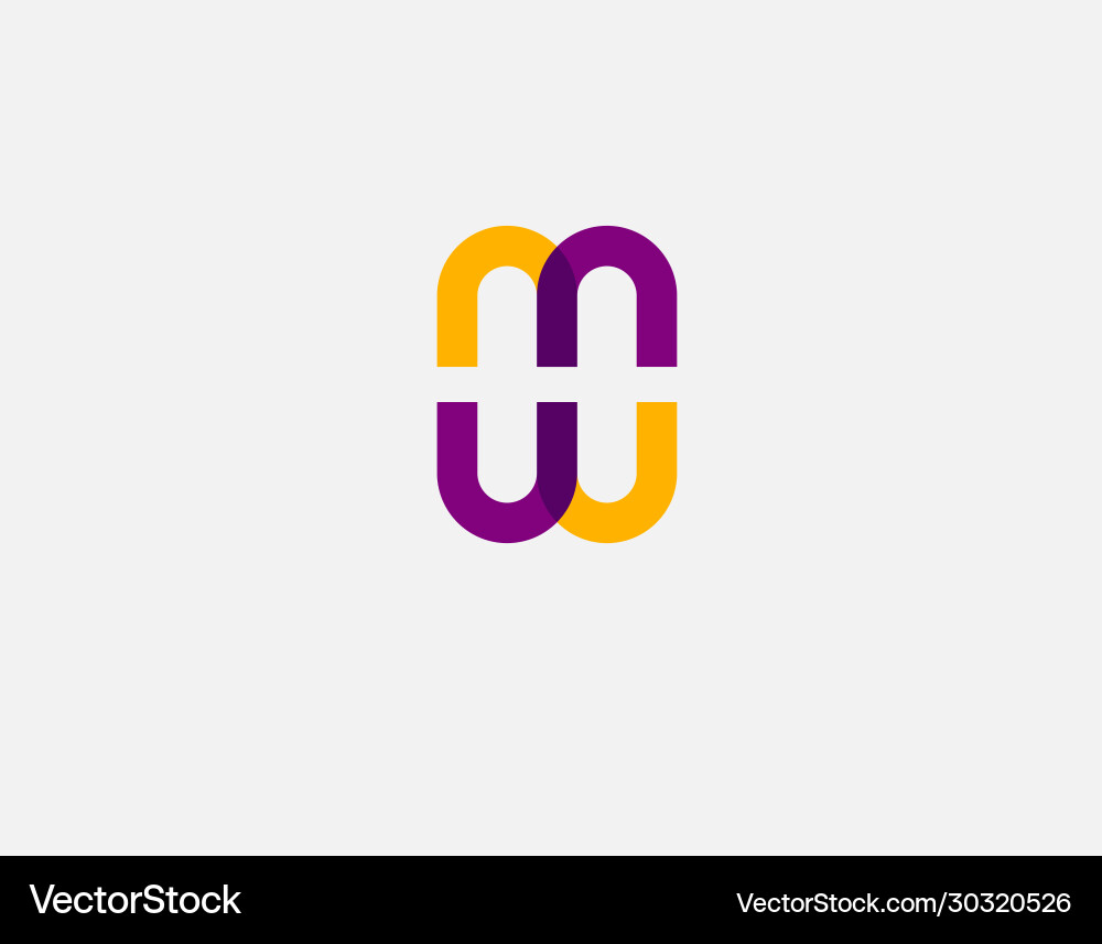Simple abstract geometric orange and violet color Vector Image