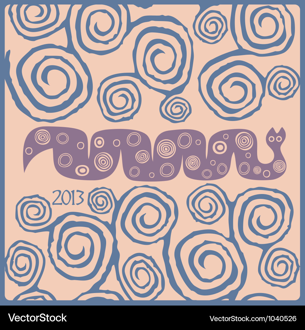 Snake symbol of year Royalty Free Vector Image