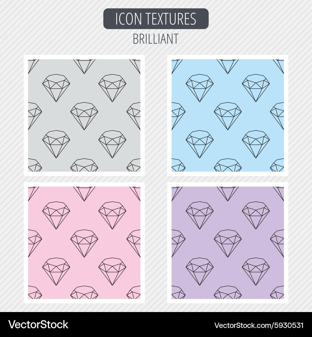 Brilliant icon diamond gemstone sign Royalty Free Vector