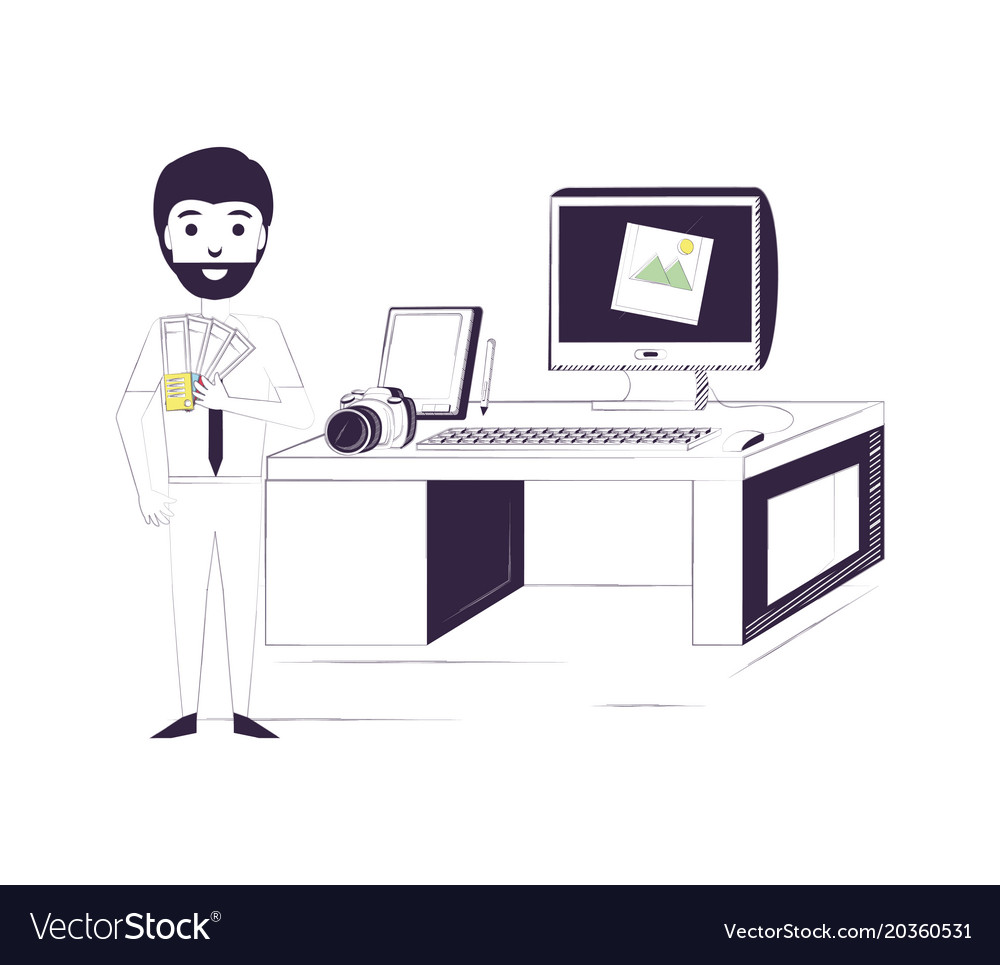Creative process design Royalty Free Vector Image