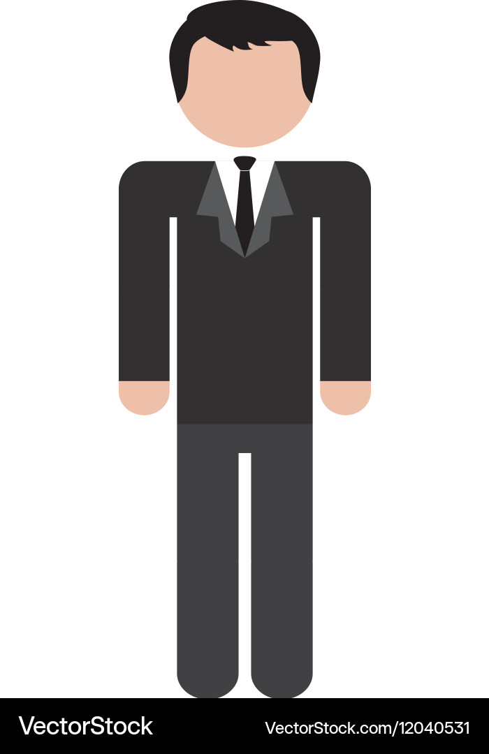 Faceless man icon image Royalty Free Vector Image