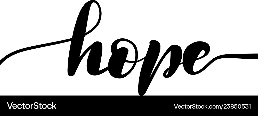 Inspirational handwritten brush lettering Vector Image
