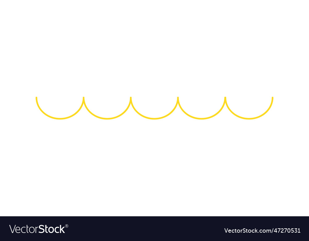 Linear wave element Royalty Free Vector Image - VectorStock