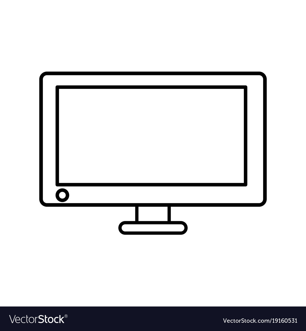 Pc screen technology Royalty Free Vector Image
