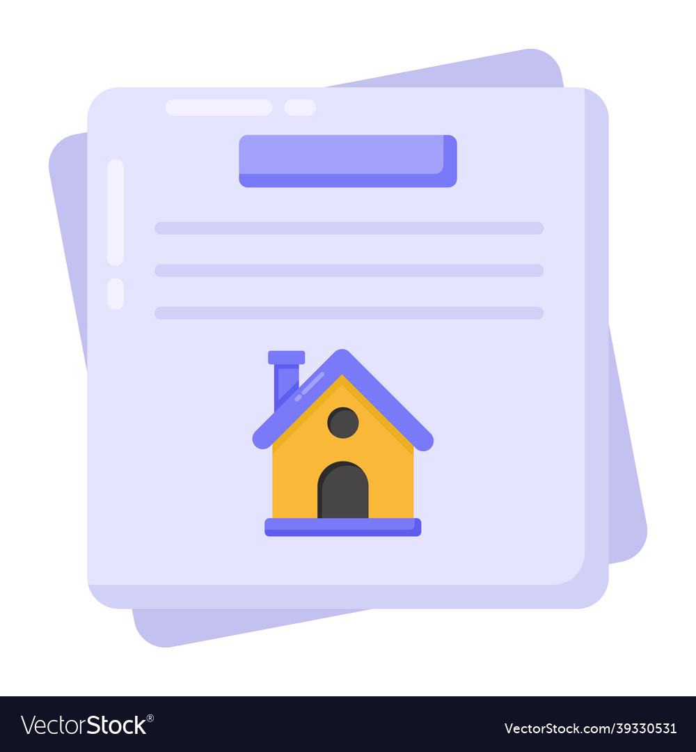 Property documents Royalty Free Vector Image - VectorStock