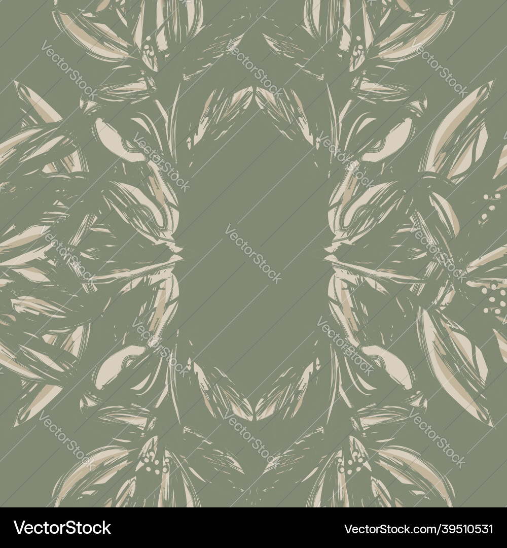 Symmetric floral seamless pattern design Vector Image