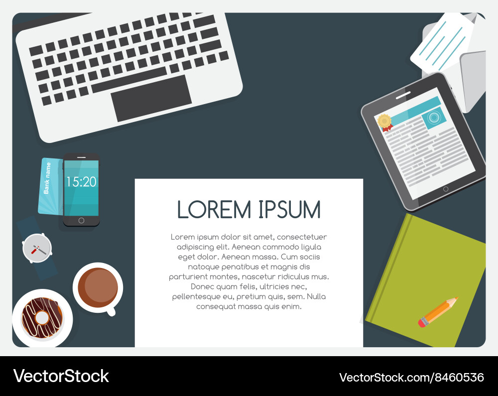 Abstract background on business theme with empty Vector Image