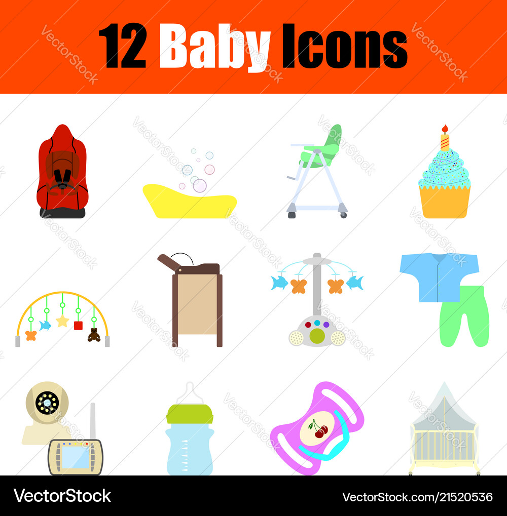 Baby icon set Royalty Free Vector Image - VectorStock