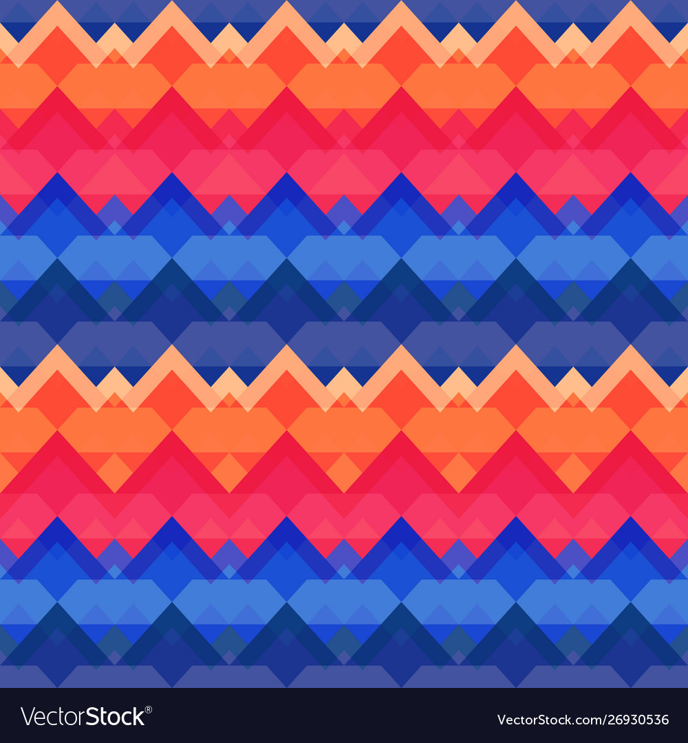 Bright zigzag seamless pattern Royalty Free Vector Image