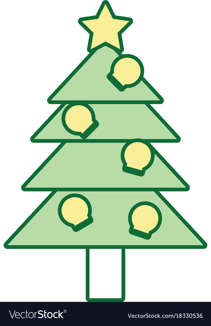 Christmas tree Royalty Free Vector Image - VectorStock