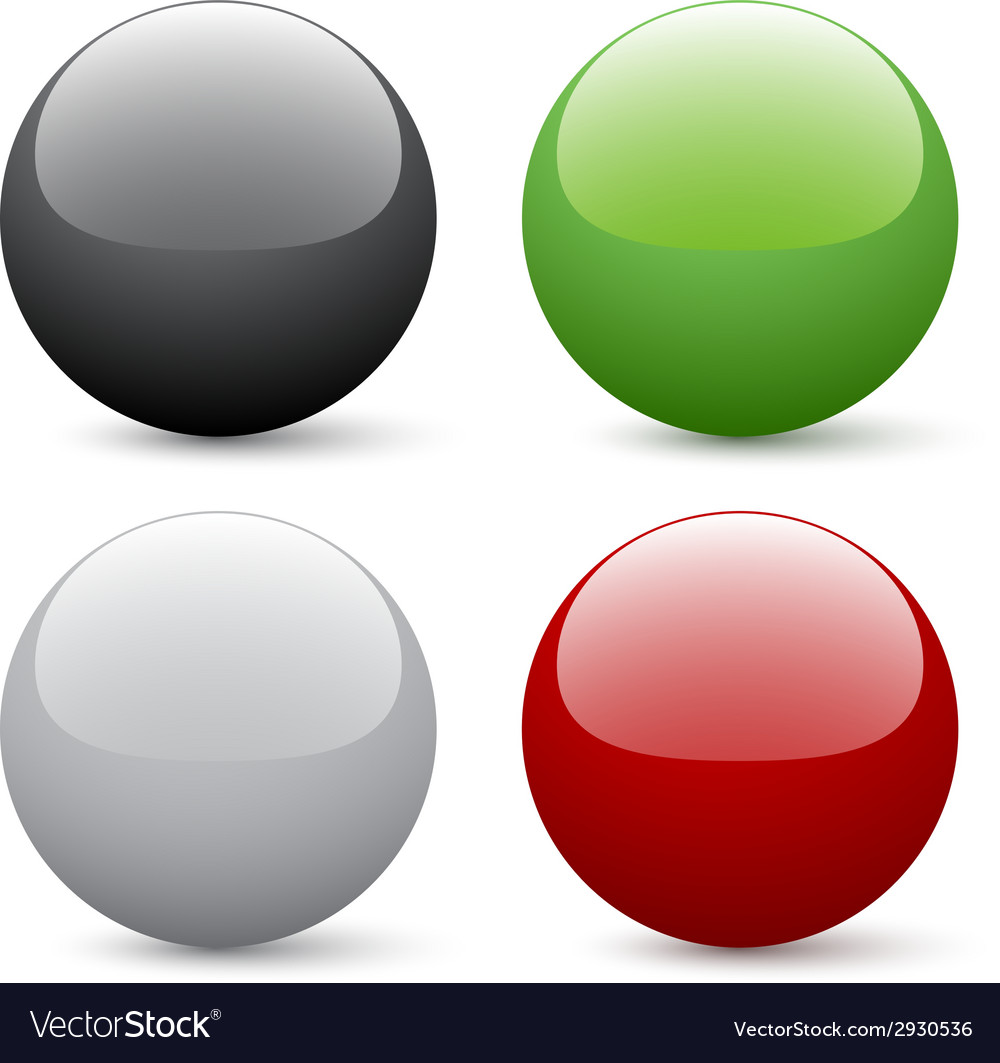 Glossy buttons Royalty Free Vector Image - VectorStock