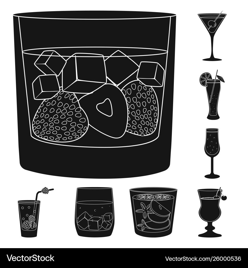 Isolated object club and ingredient symbol Vector Image