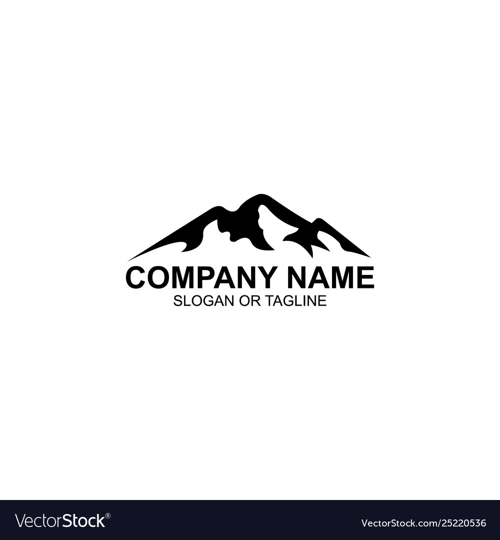 Mountain peak Royalty Free Vector Image - VectorStock