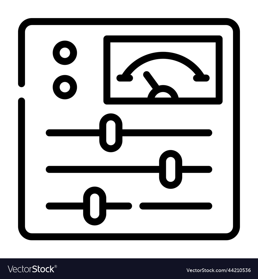 System control Royalty Free Vector Image - VectorStock