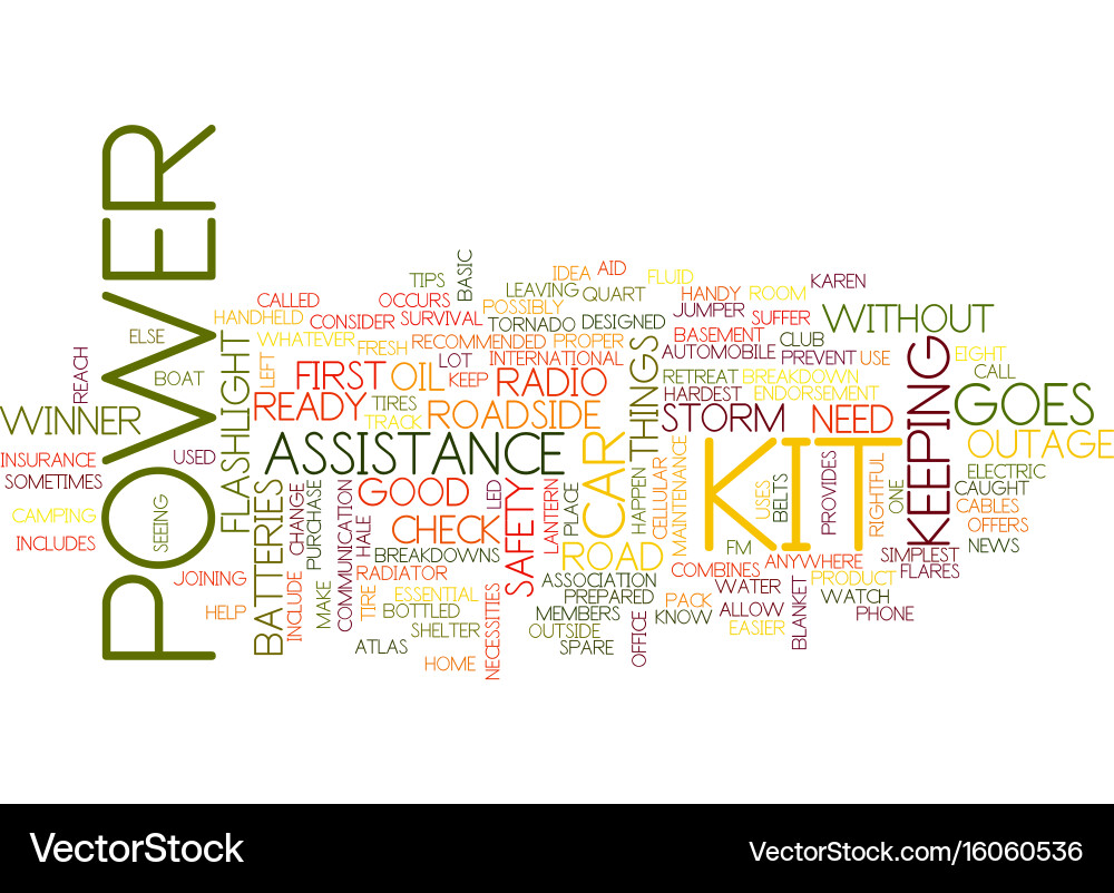 You ready when the power goes out text background Vector Image
