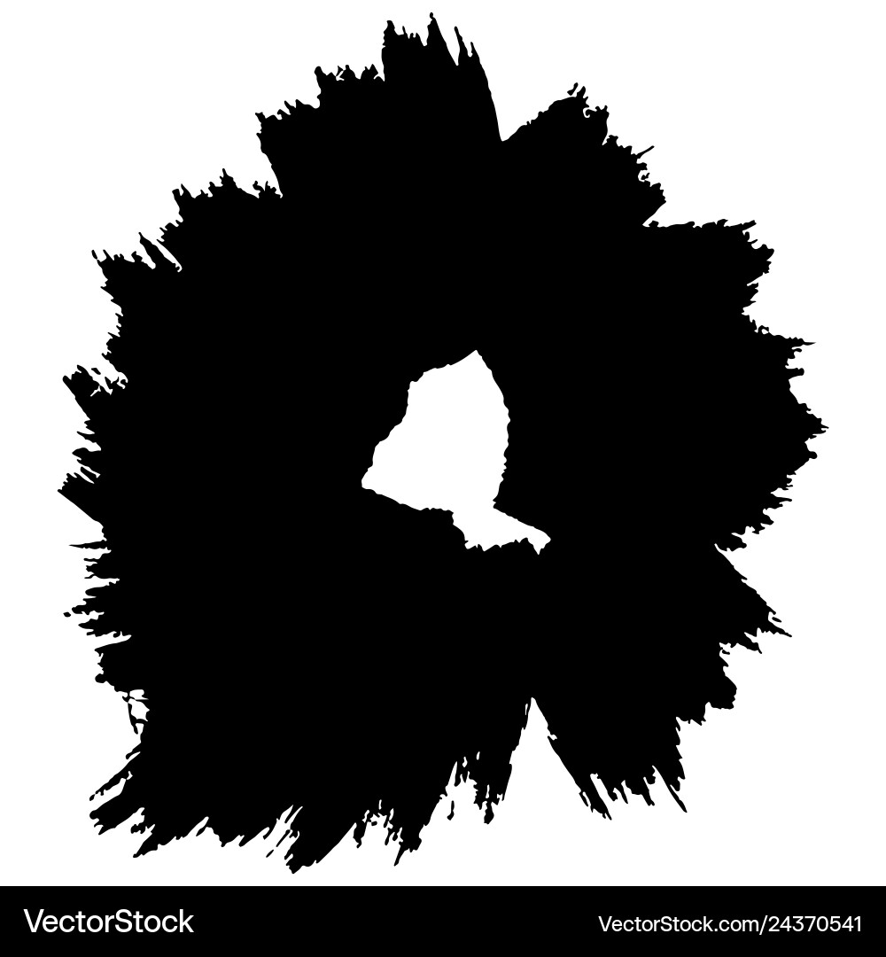 Abstract hand drawn ink dry brush banner Vector Image