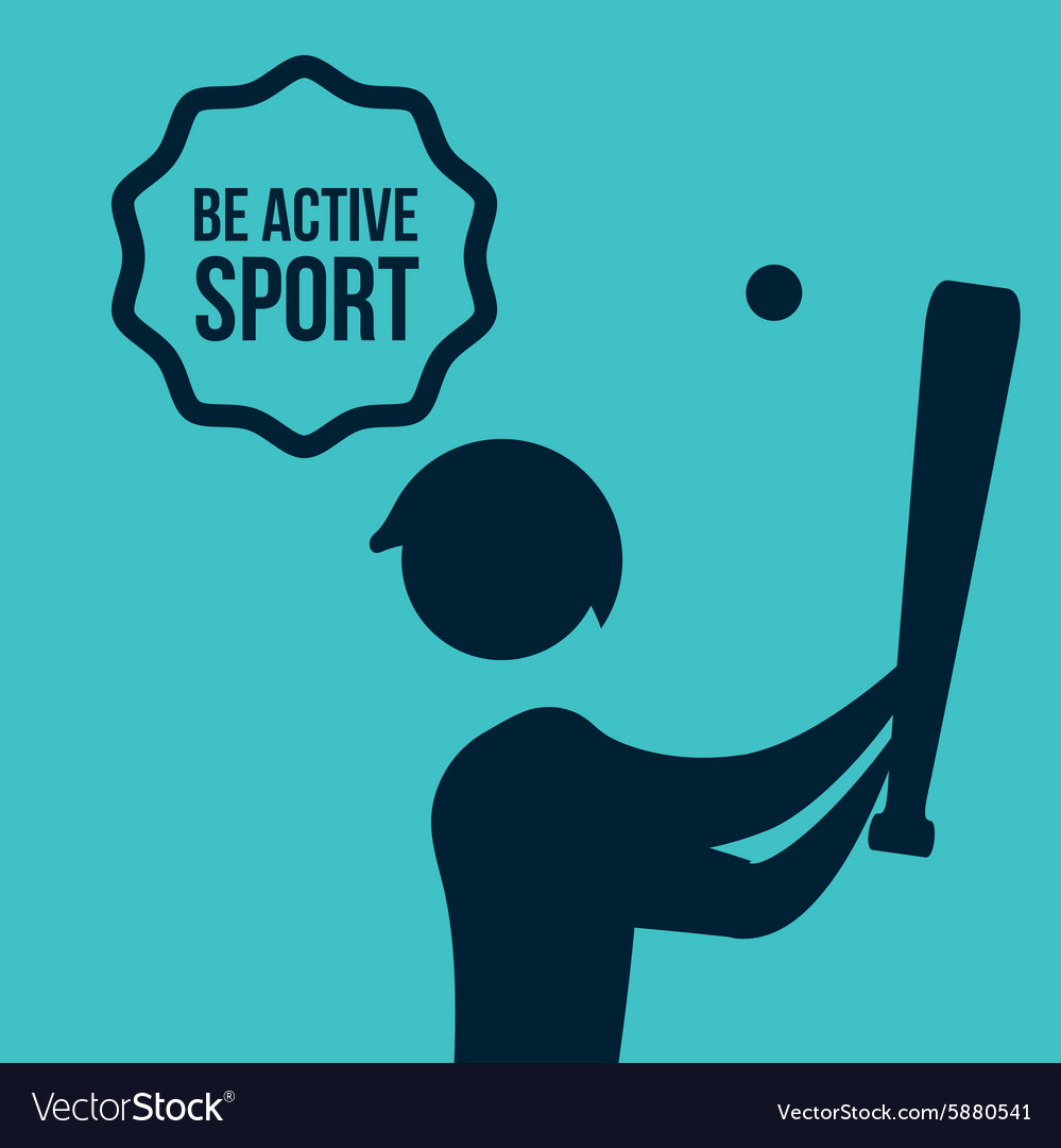 Be active design Royalty Free Vector Image - VectorStock