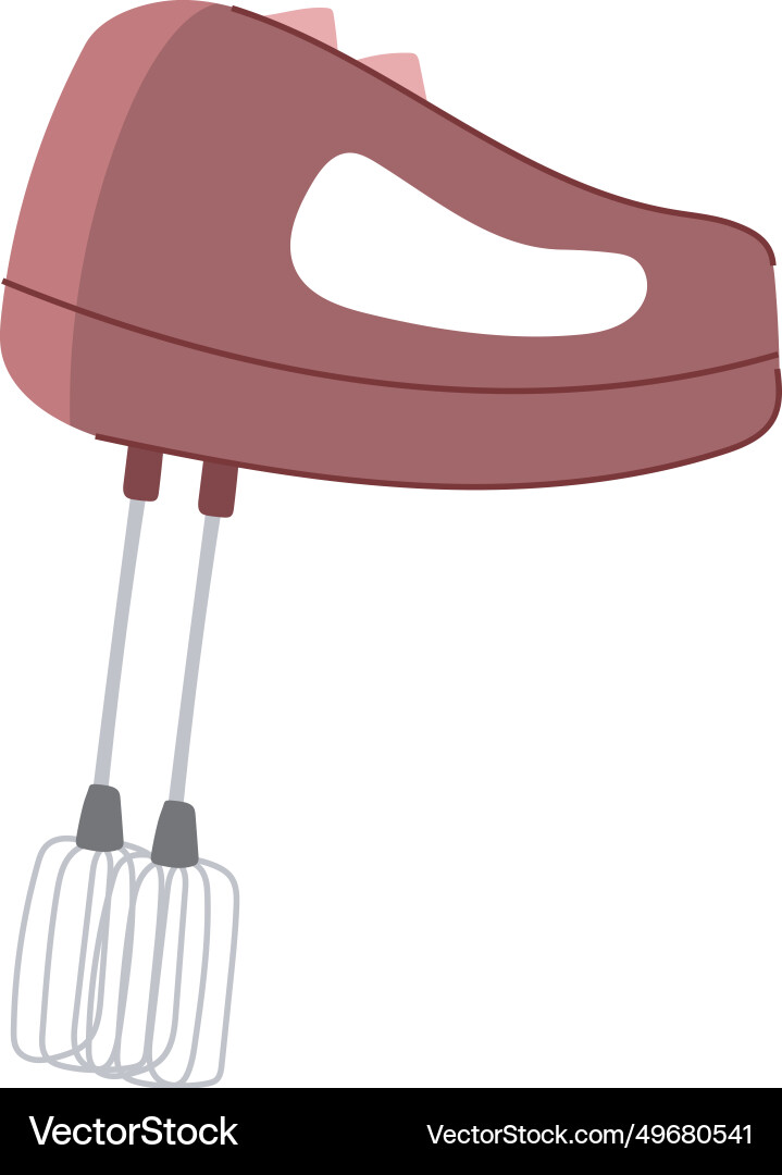 Electric hand mixer cartoon Royalty Free Vector Image