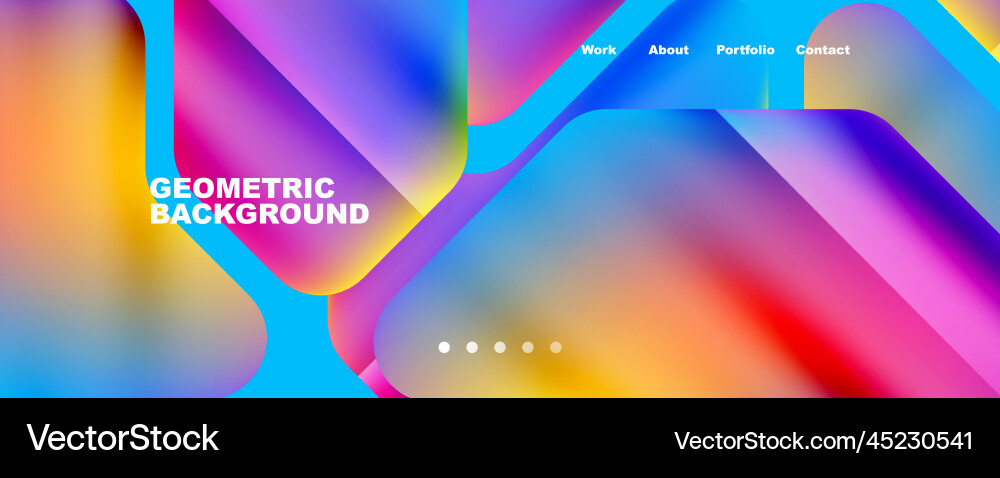 Geometric fluid shapes with liquid colors abstract