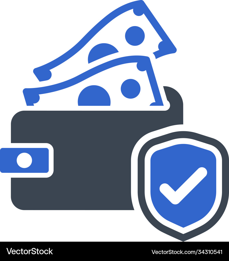 Investment insurance icon Royalty Free Vector Image