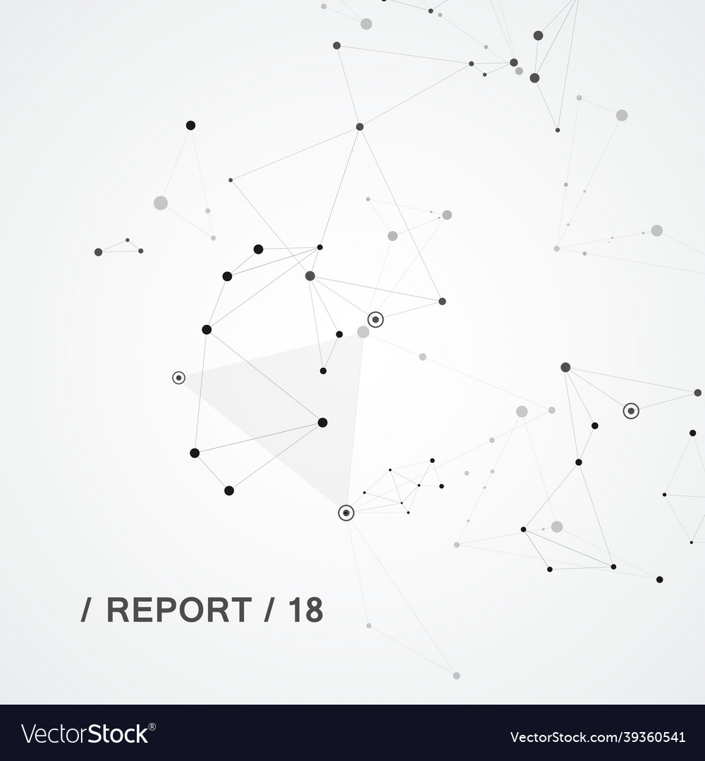Lines connecting creative grid points on surface Vector Image