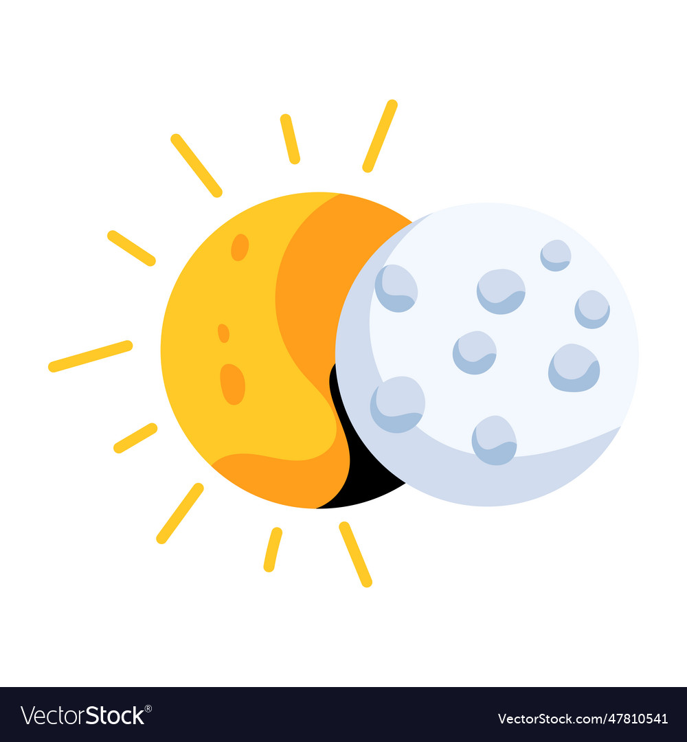 Solar eclipse Royalty Free Vector Image - VectorStock