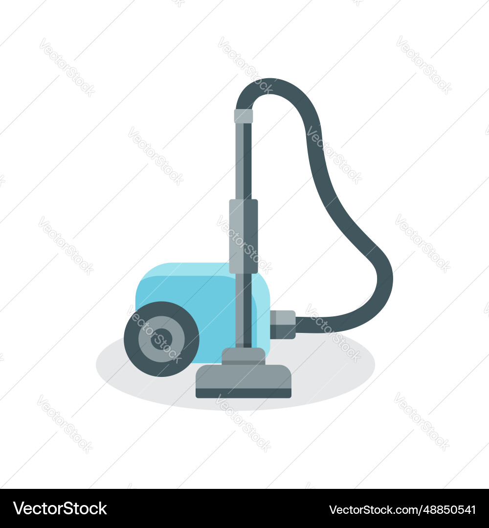 Vacuum cleaner icon in flat style equipment Vector Image