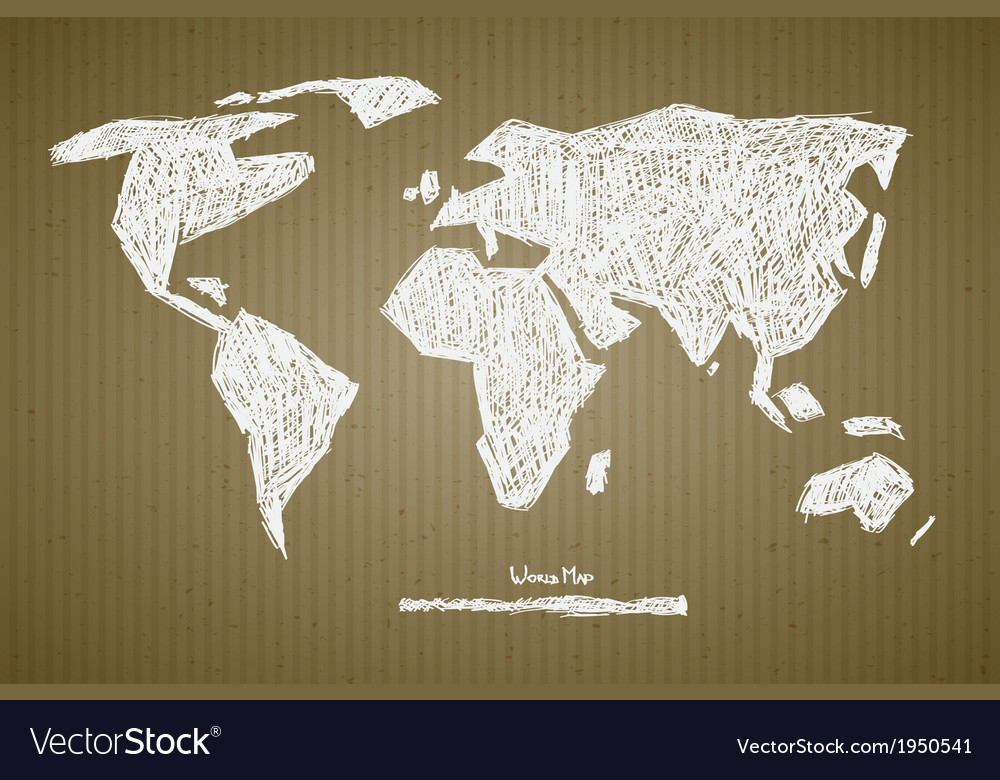 World Map Royalty Free Vector Image - VectorStock