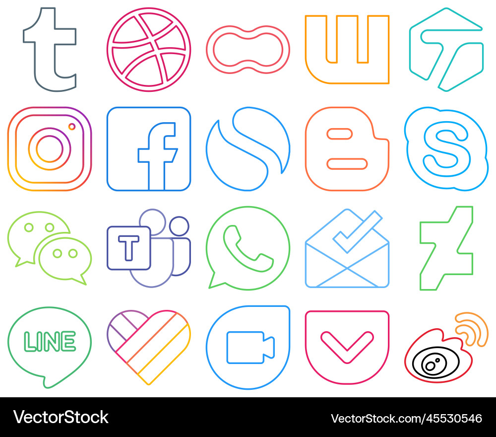 20 professional and high-quality colourful Vector Image