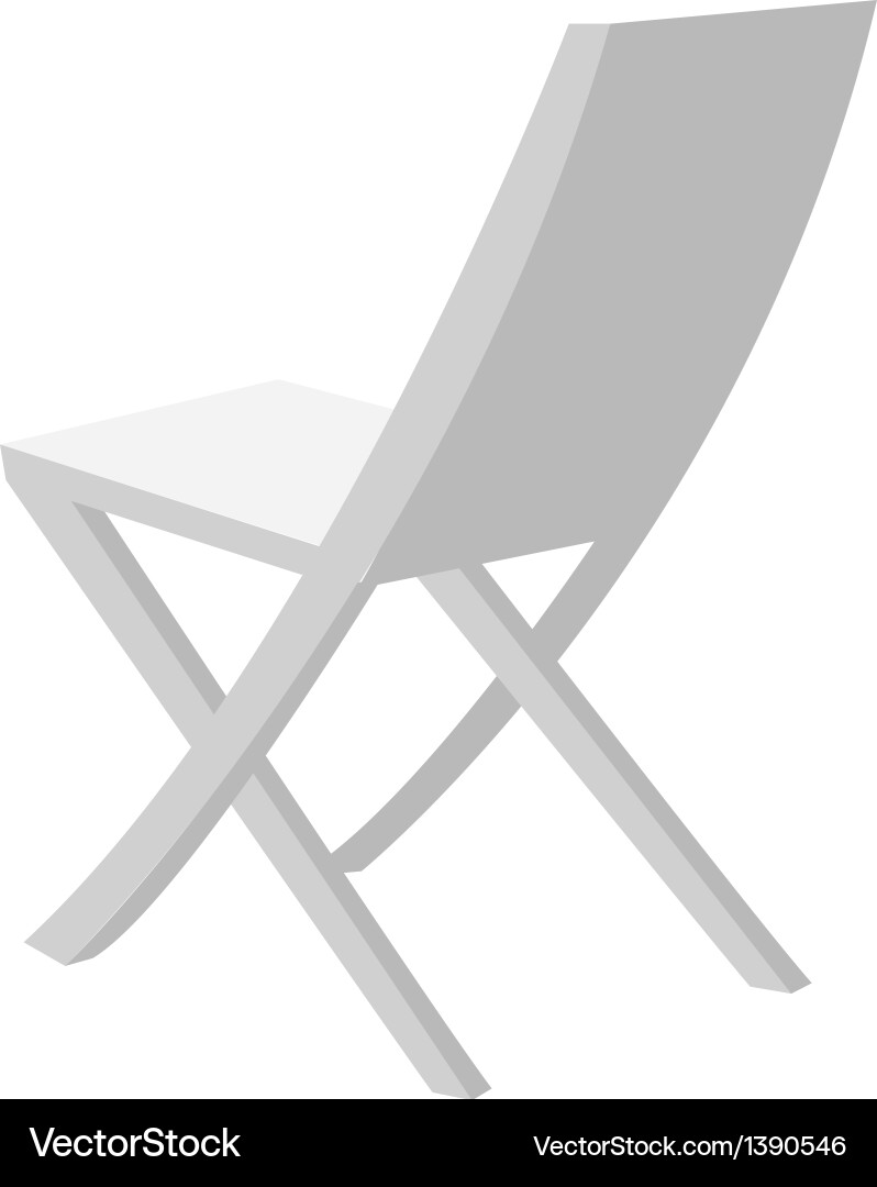 A view of chair Royalty Free Vector Image - VectorStock
