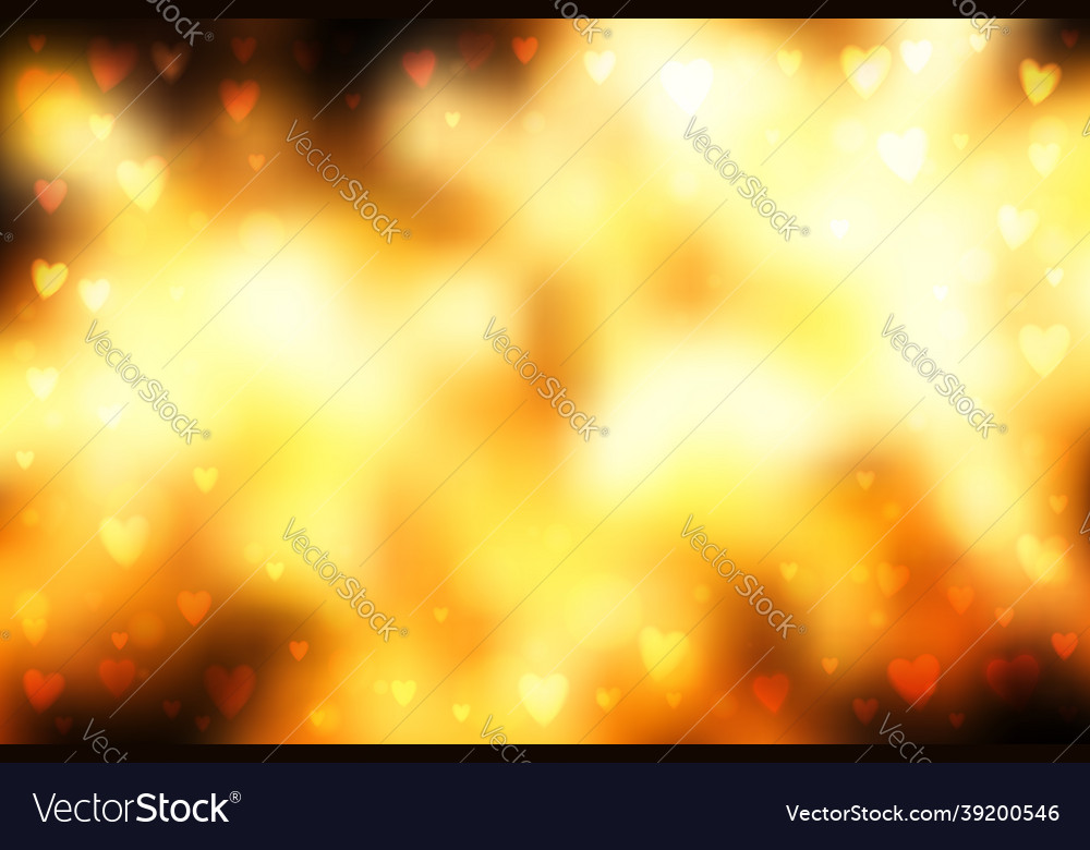 Abstract hearts lights background Royalty Free Vector Image
