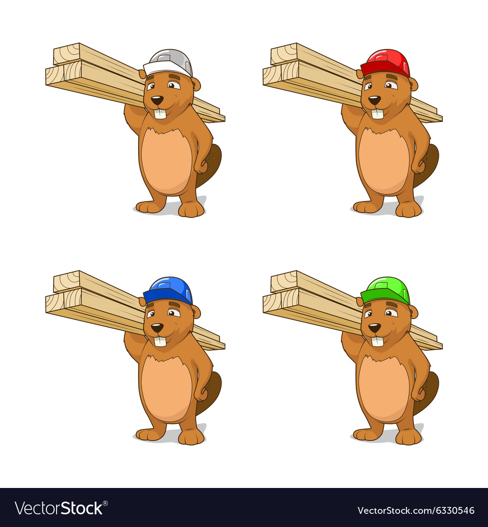 Beaver builder Royalty Free Vector Image - VectorStock