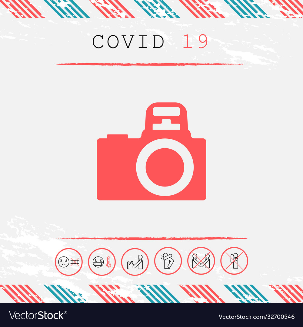 Camera symbol icon graphic elements Royalty Free Vector
