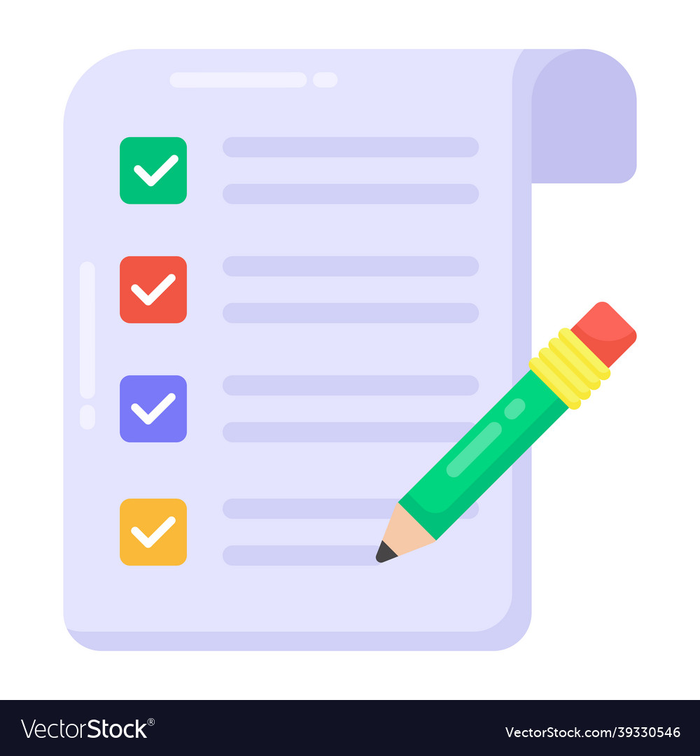 Checklist Royalty Free Vector Image - VectorStock