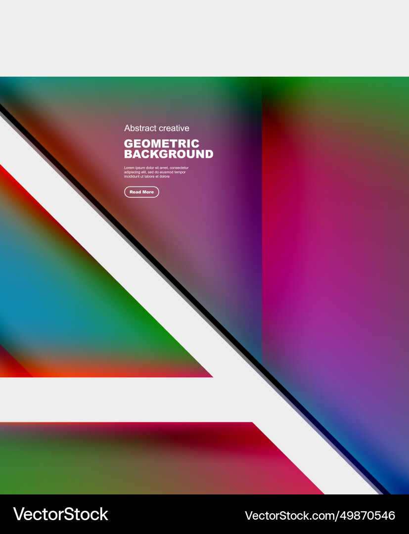 Gradient triangles abstract background Royalty Free Vector