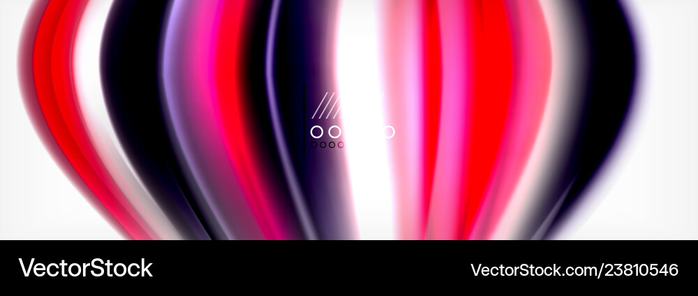 Smooth liquid blur wave background color flow Vector Image