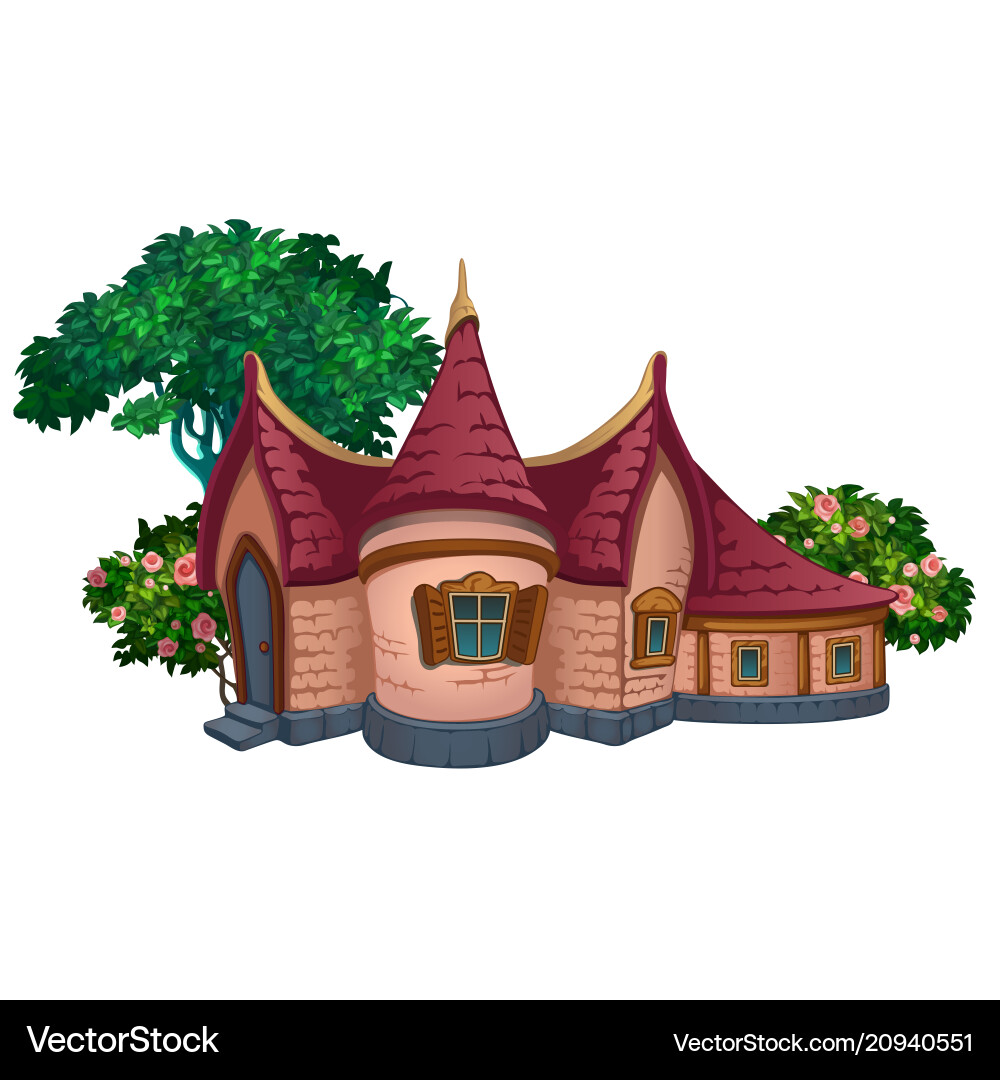 A fabulous house in park Royalty Free Vector Image
