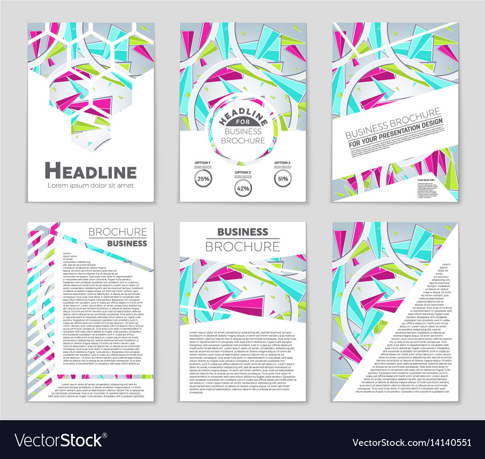 Abstract layout background set for art Royalty Free Vector