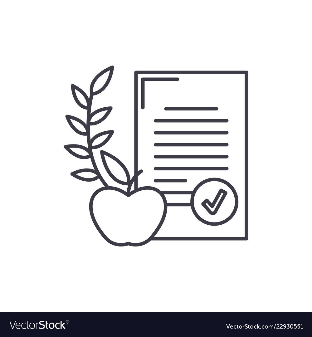 Balanced diet line icon concept diet Royalty Free Vector Balanced diet line icon concept diet Royalty Free Vector