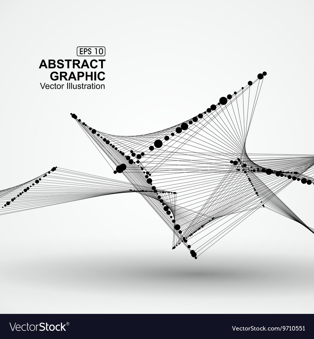 Point flow line pattern composed Royalty Free Vector Image