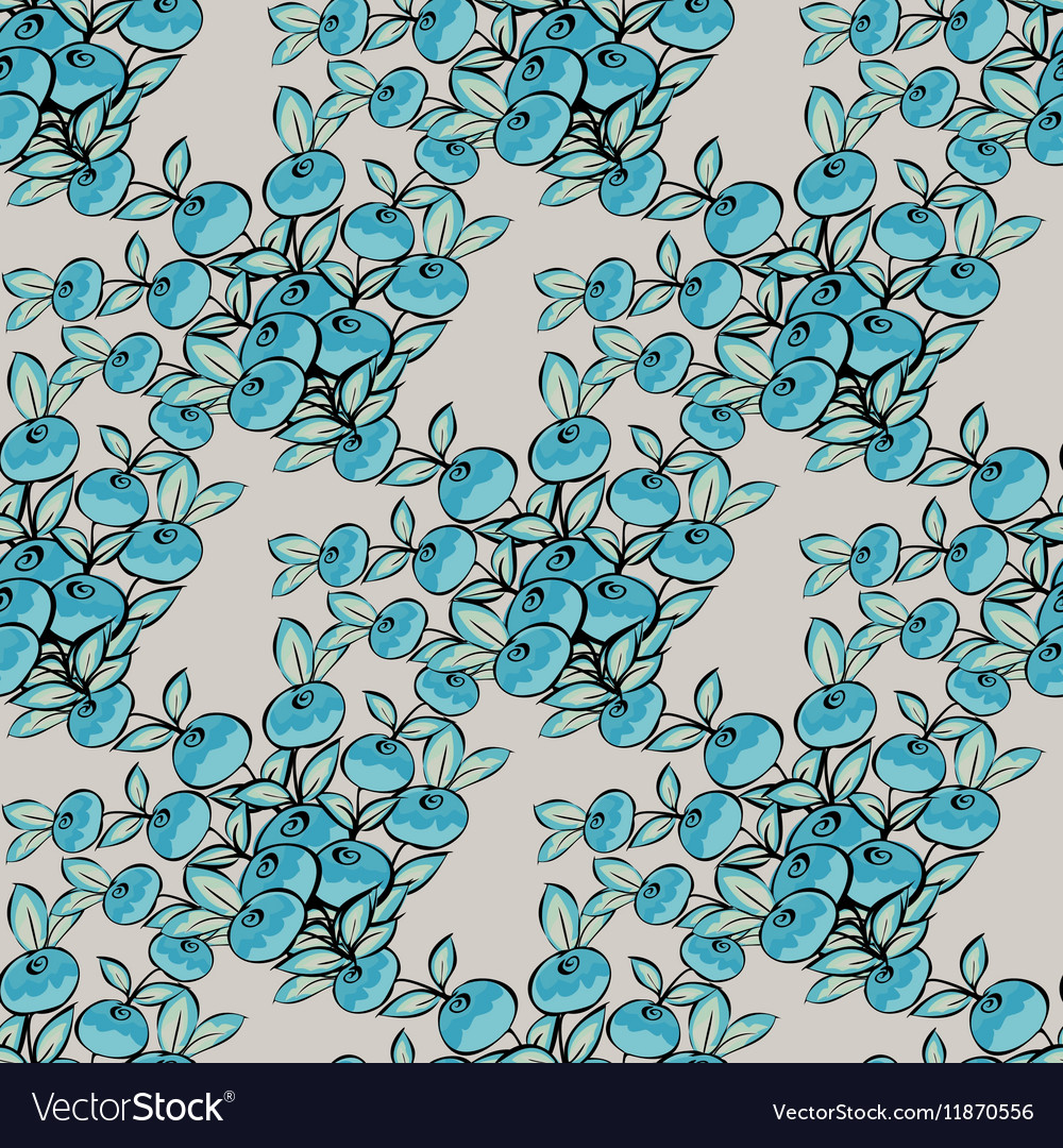 Abstract berries seamless pattern Royalty Free Vector Image