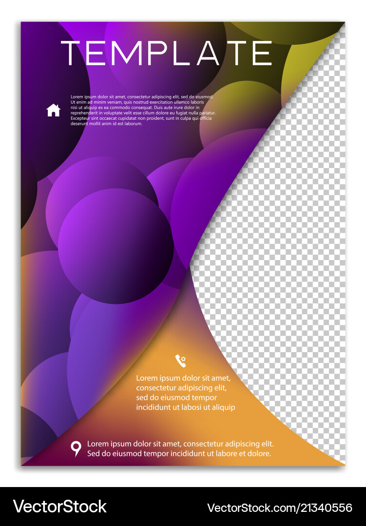 Abstract business template brochure layout cover Vector Image