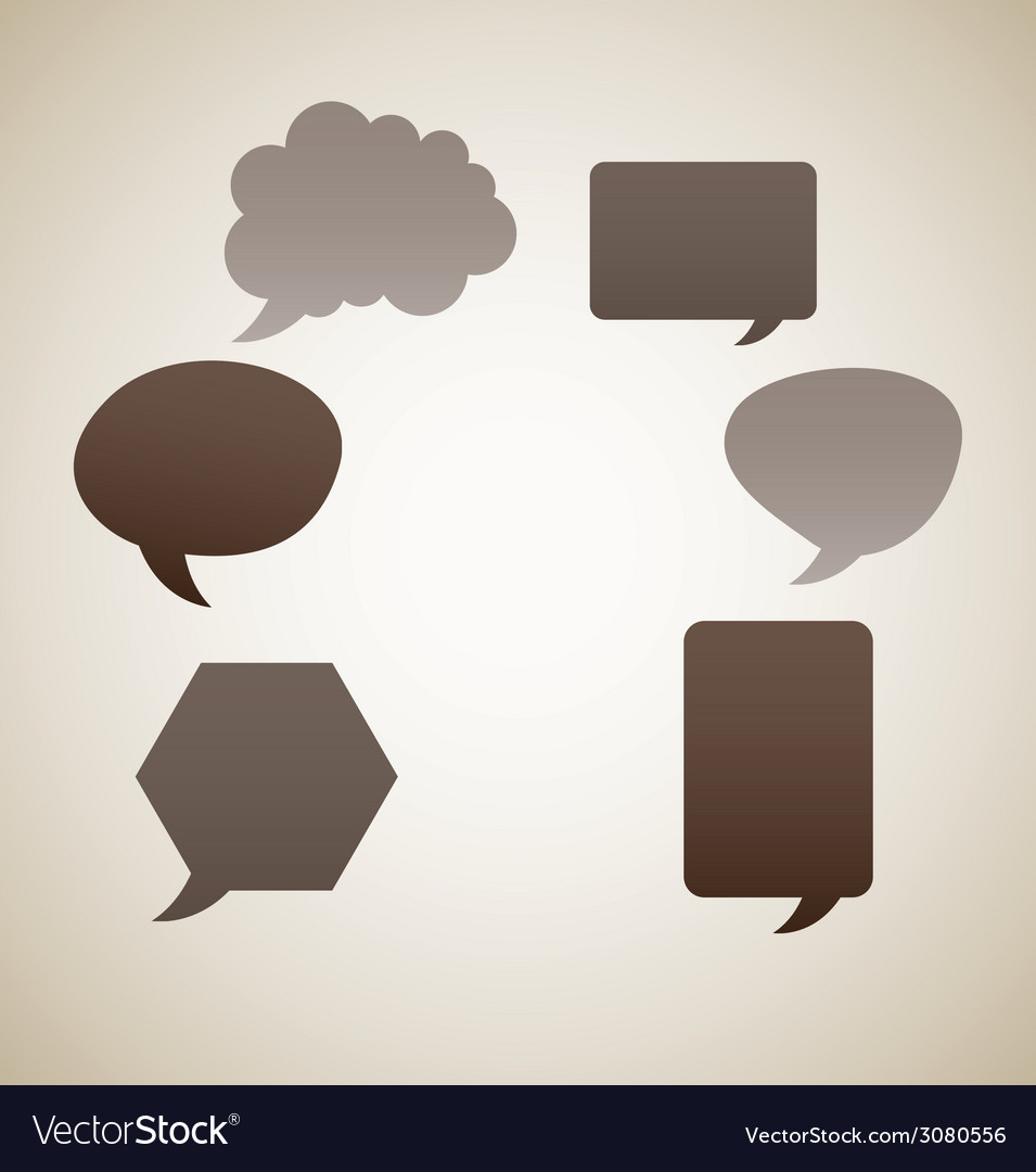 Bubble speech design Royalty Free Vector Image