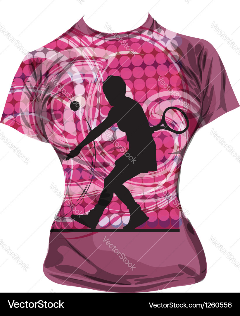 Tennis t-shirt Royalty Free Vector Image - VectorStock