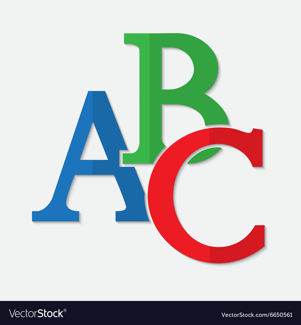Abc Royalty Free Vector Image - VectorStock