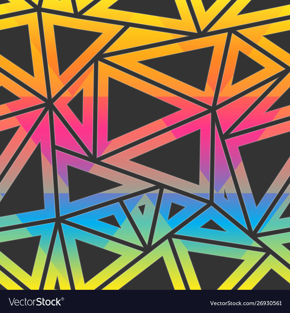 Colored triangle pattern Royalty Free Vector Image