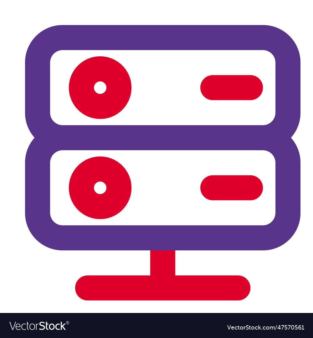 Device for control network resources server Vector Image
