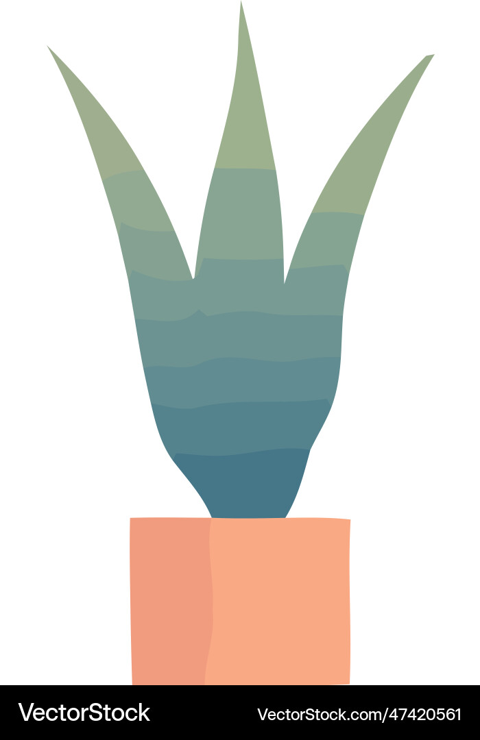 Fresh herb in plant pot decoration Royalty Free Vector Image