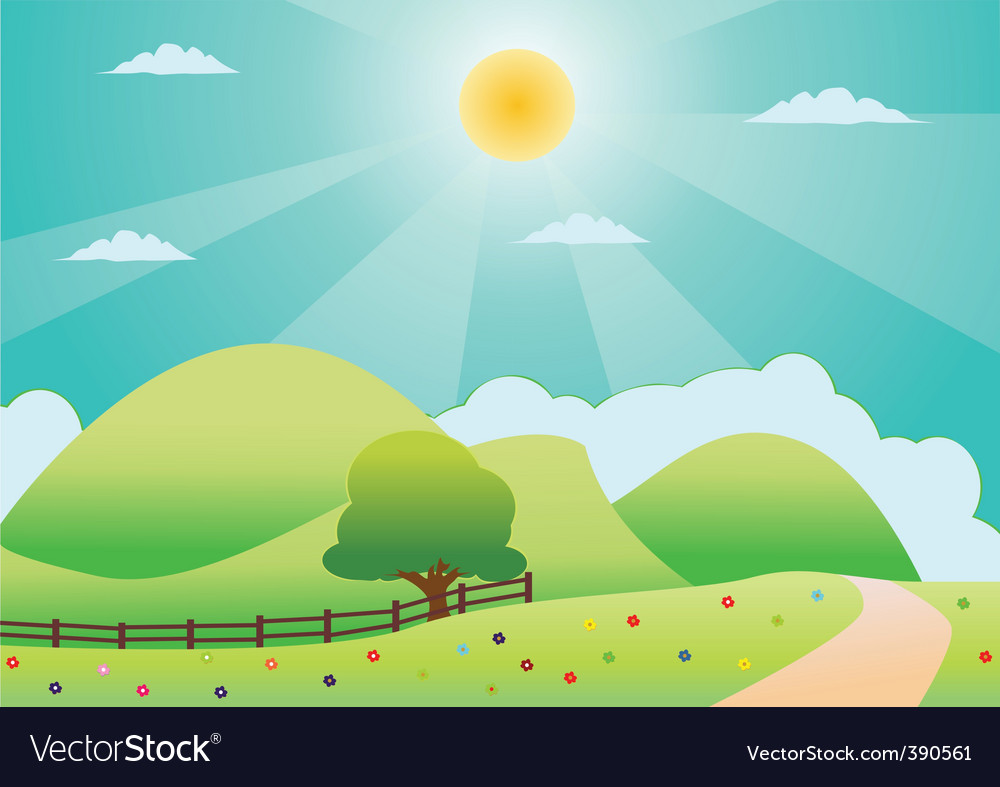 Landscape Royalty Free Vector Image - VectorStock